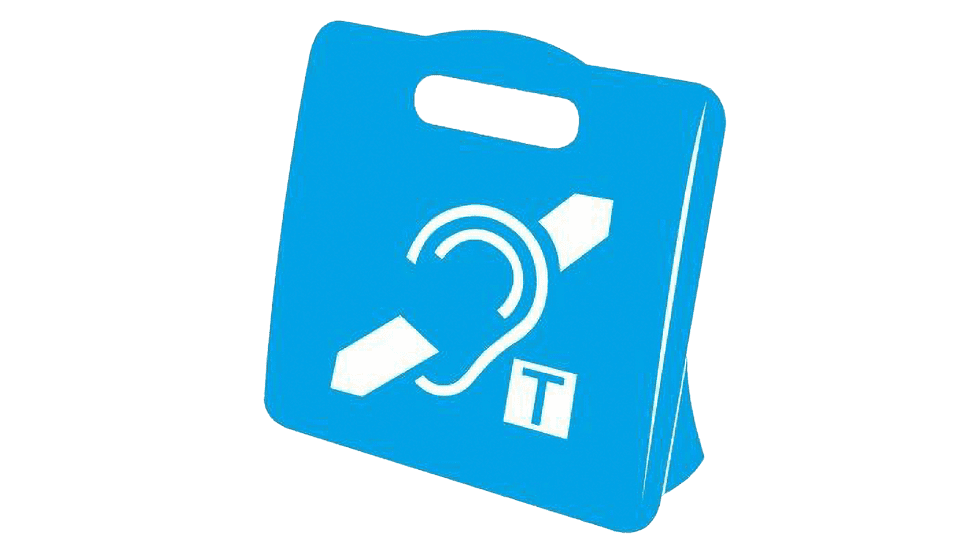 Hearing Induction Loop Signs, large and small sizes