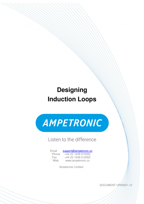 Designing hearing loops - Ampetronic
