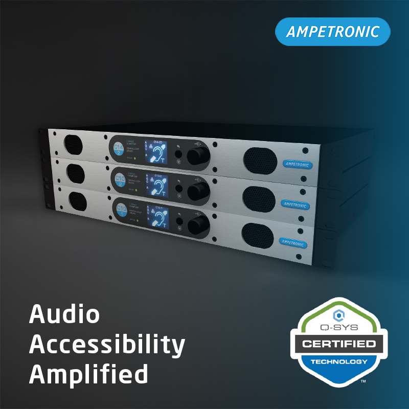 Ampetronic Unveils Q-SYS Certified Plugin, Elevating Assistive Listening Integration
